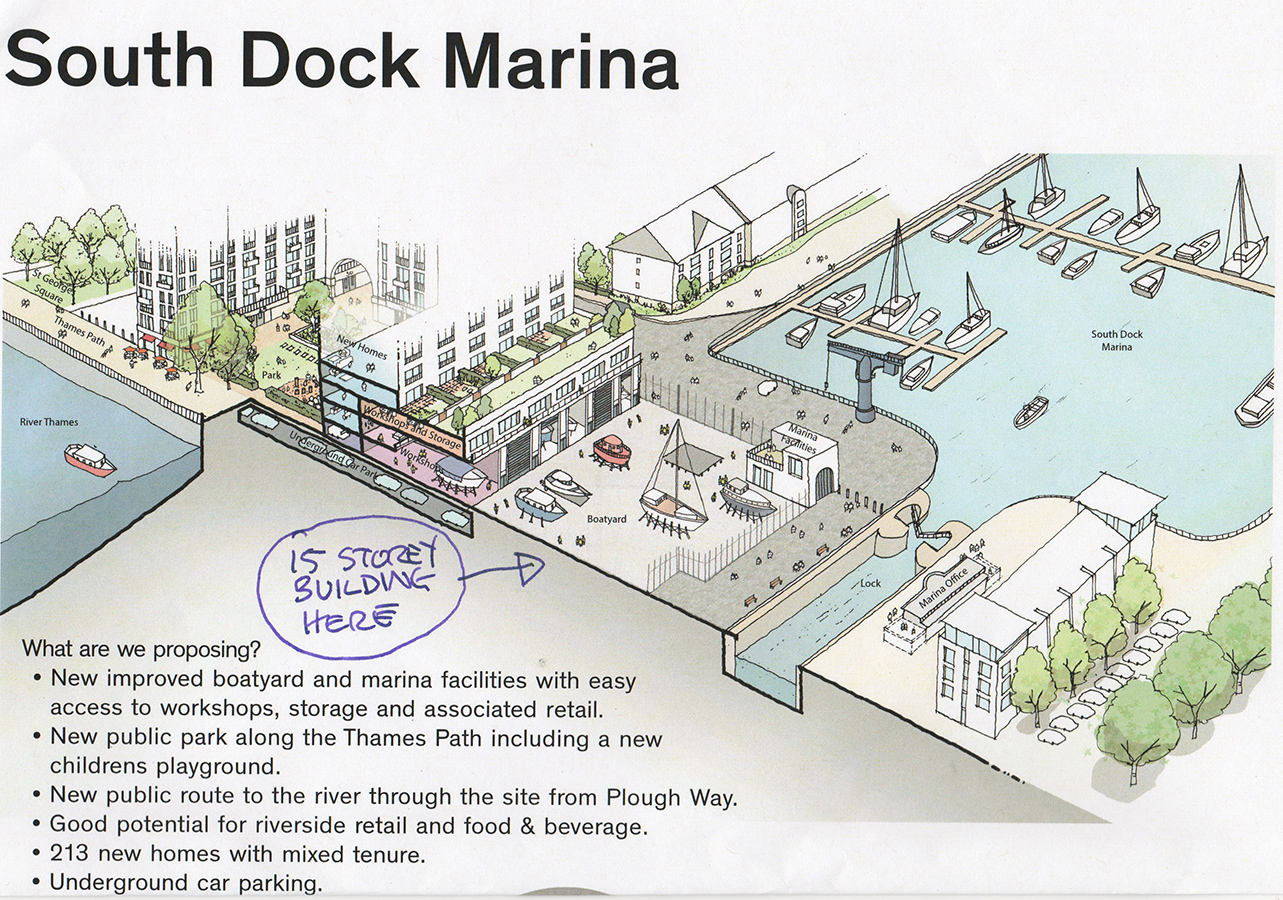 A Rotherhithe Blog: South Dock Marina development (St George's Wharf ...