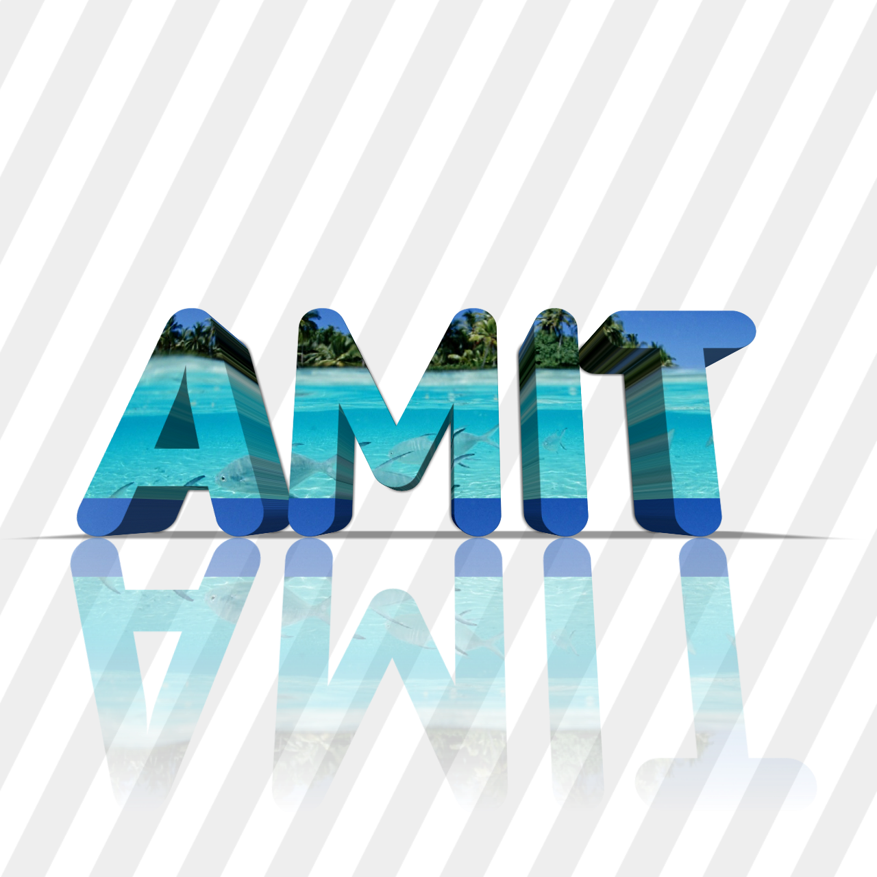 Amit 3d name PNG image
