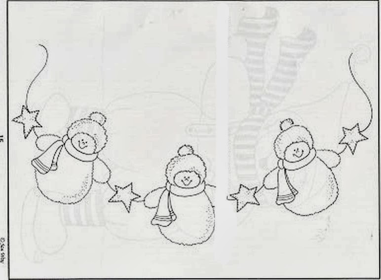 Dibujos y Plantillas para imprimir: Dibujos muñecos de nieve para ...