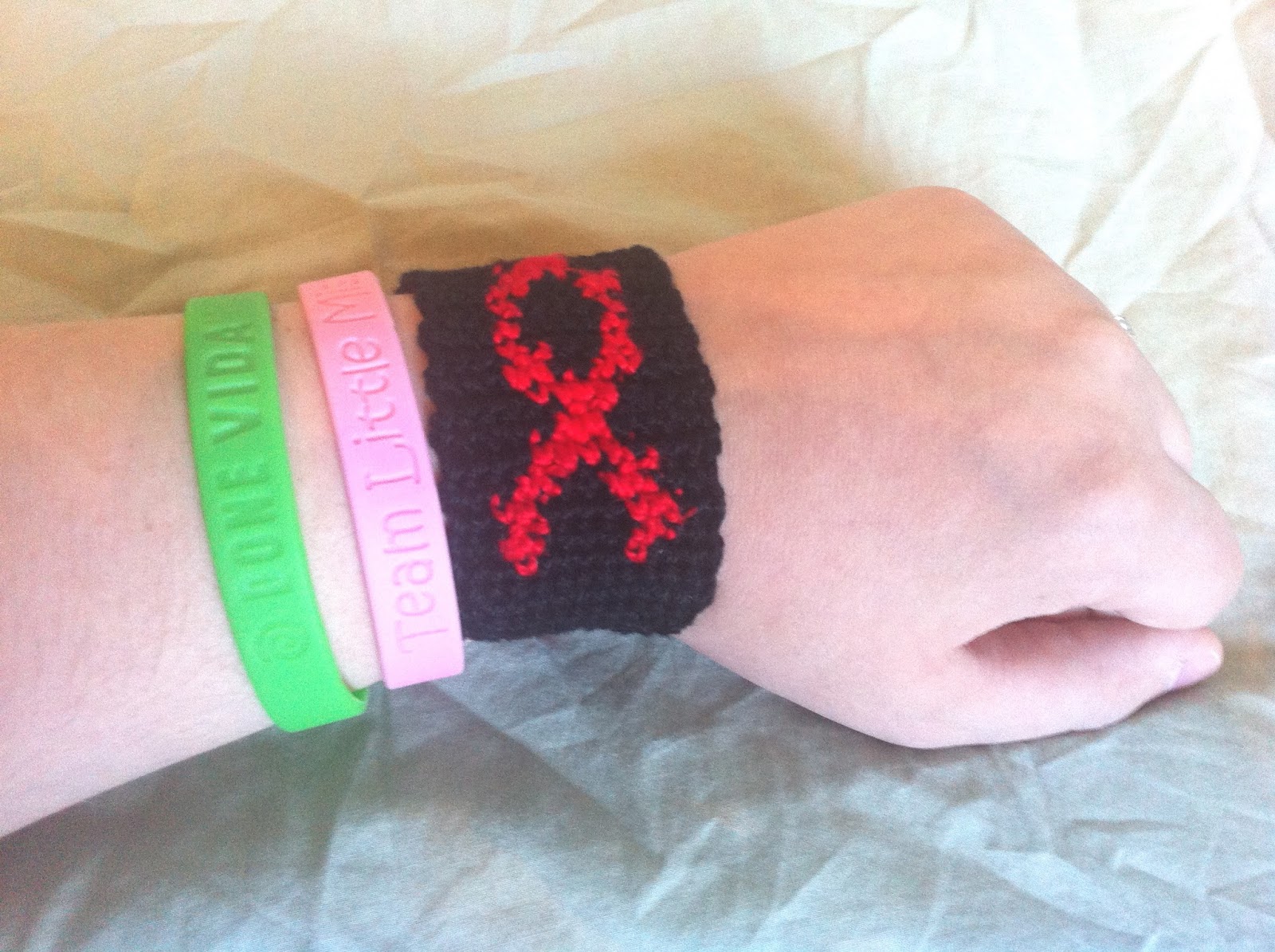 Blue Cloud Crochet: Awareness Bracelet