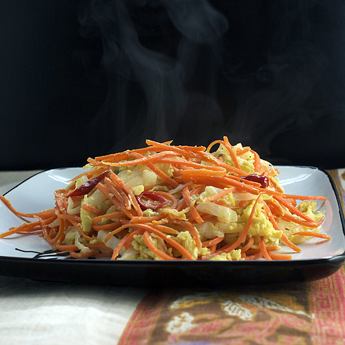 Javaholic: Orak Arik Wortel--Carrots and Cabbage with Eggs