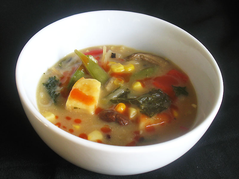 Miso Noodle Soup With Mixed Vegetables And Paneer Lisas Kitchen Vegetarian Recipes