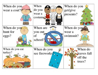 Autism Tank: "When" Activities