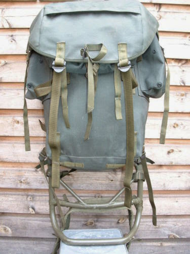 Webbingbabel: Royal Marines Arctic Bergen Rucksack 1983