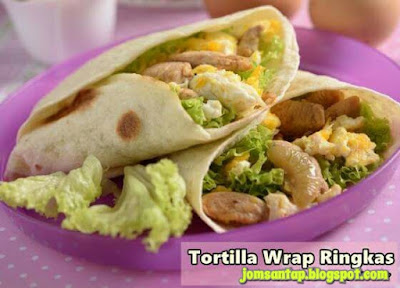 Resepi Tortilla Wrap Mudah dan Sedap - Aneka Resepi Timur dan Barat