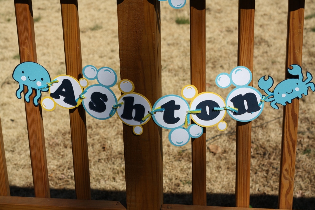 R + R Creations: under the sea birthday banner!