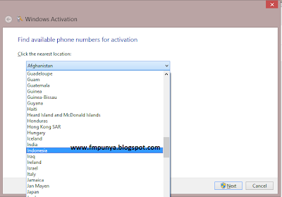 Aktivasi Permanen Windows 8 WMC Resmi Melalui Telepon - FMPUNYA