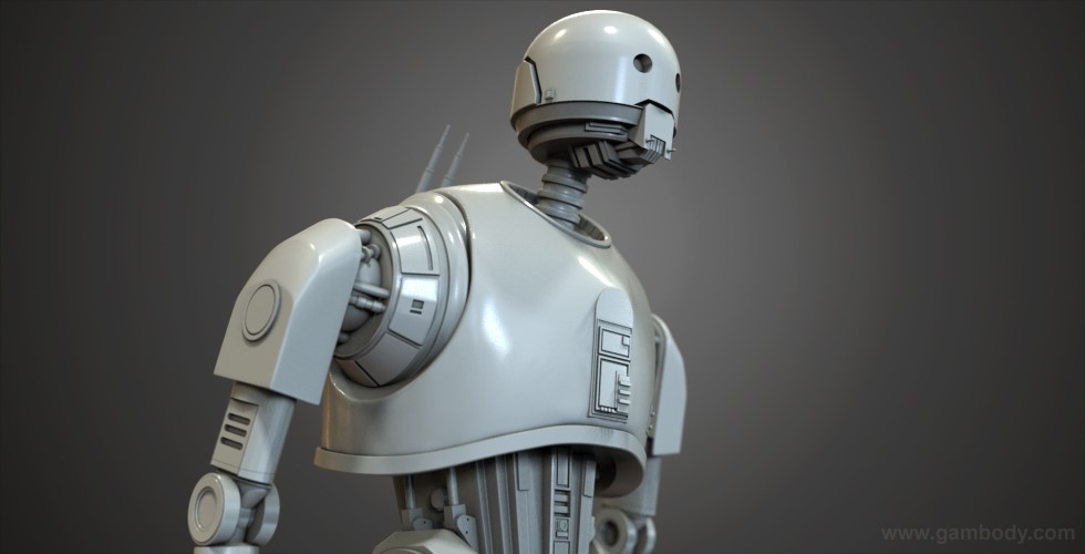 Star Wars K-2SO 3D Printing Model | Assembly + Static | Nixon's 3D Models