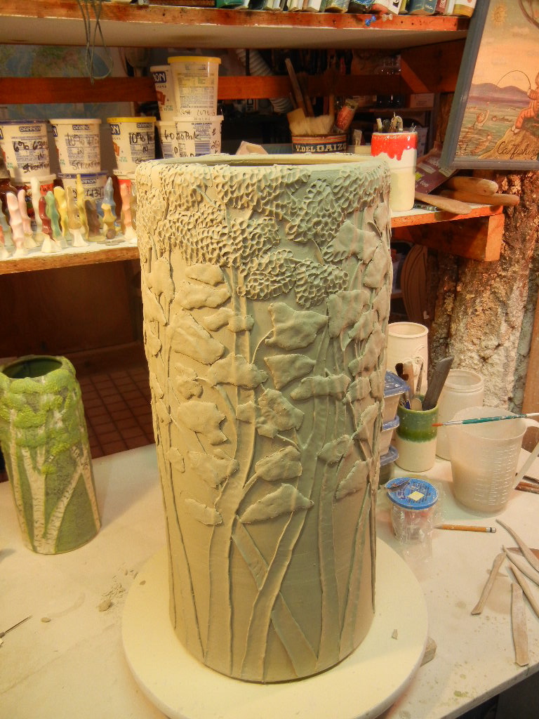 Jemerick Art Pottery Blog: Umbrella Stand of Birch Trees