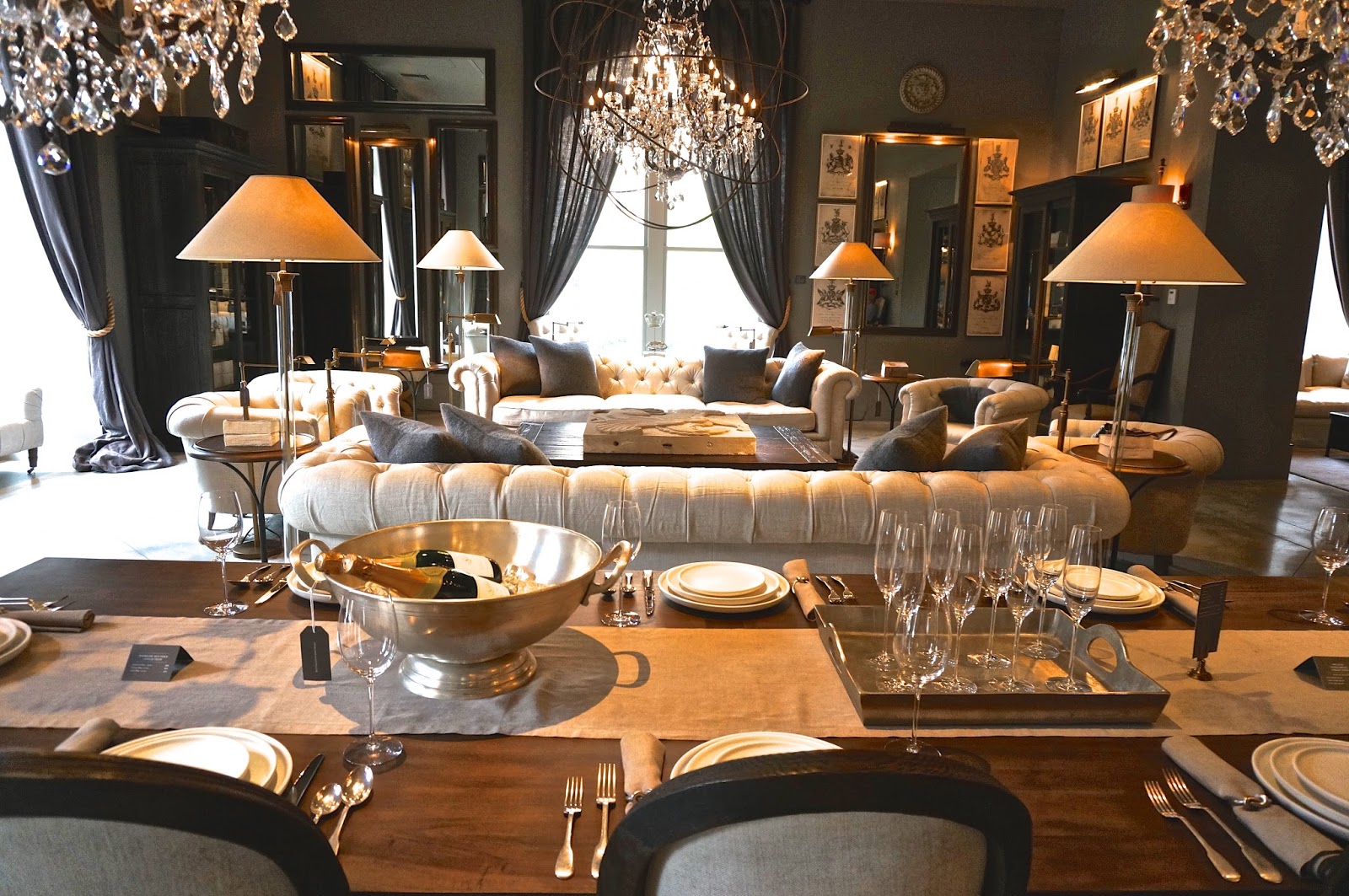 vignette design: A Visit To Boston Restoration Hardware