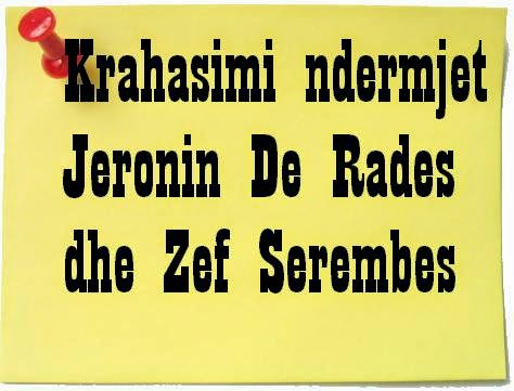 Detyra Kursi Te Gatshme Me Porosi: Krahasimi ndёrmjet Jeronin De Radёs ...