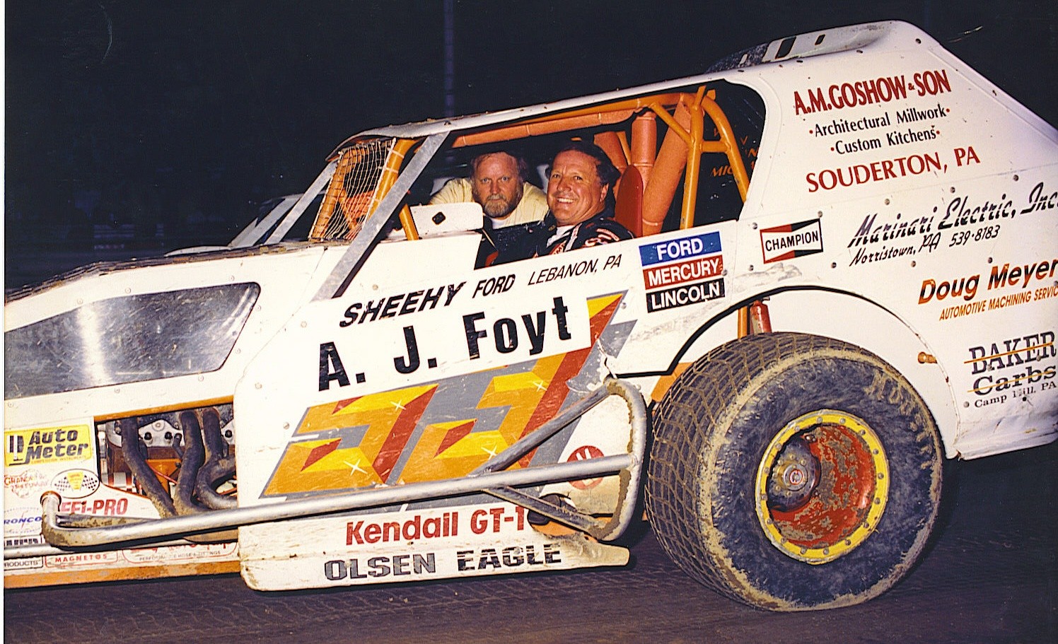 COWPATTY NATION: A.J. FOYT IN RUDY GULAR'S MODIFIED @ GRANDVIEW!