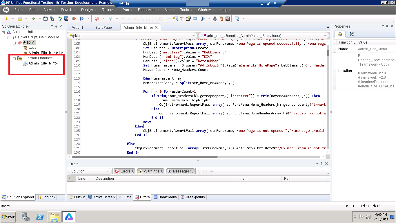 QTP and VBScript Tutorials