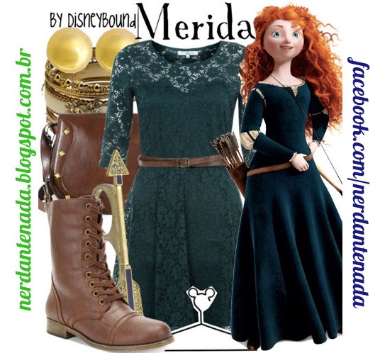 Look Disney inspirado na Merida