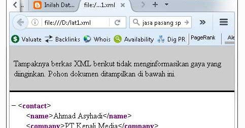 Inilah Data: Apa itu XML ? Baca Disini!