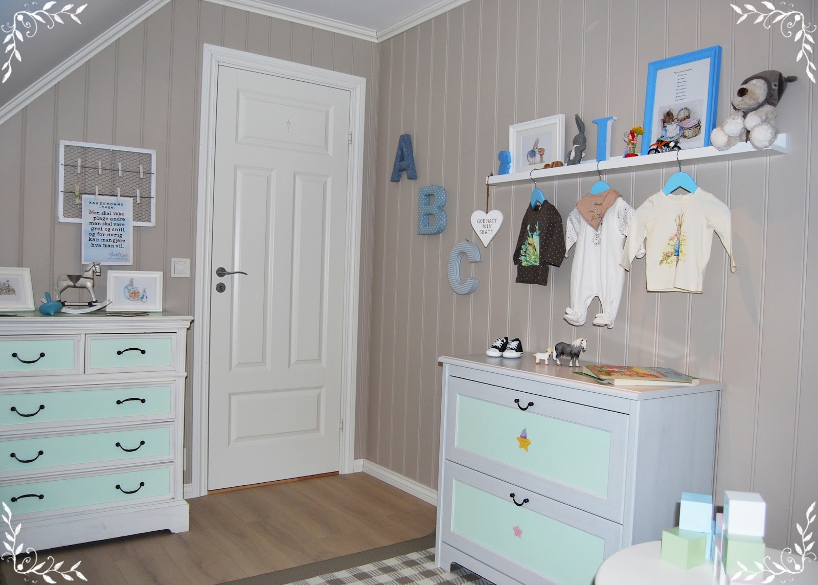 Villa Elling Vei: Barnerommet til en liten prins:)