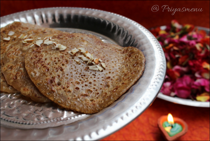 Priya's Menu - Yum Yum Yummy food for Food lovers : Sweet Wheat Dosa ...