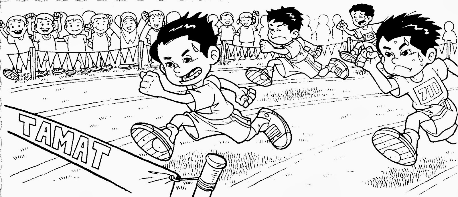 Lumba Lari Clipart People