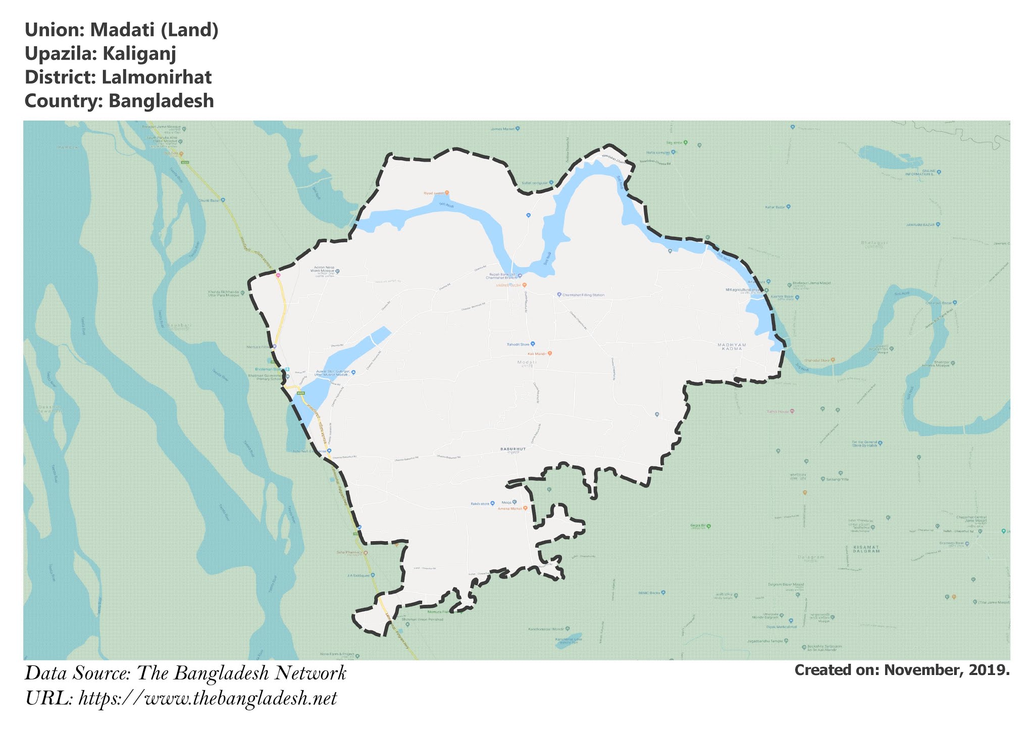 Madati Union, Lalmonirhat