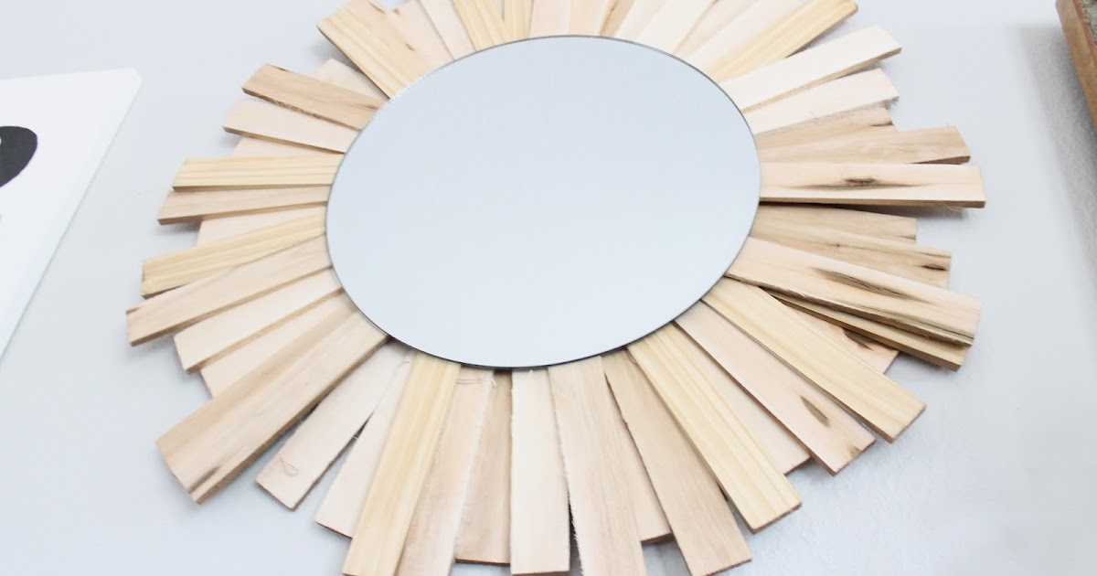 Wonderfully Made: DIY Sunburst Mirror {take two}