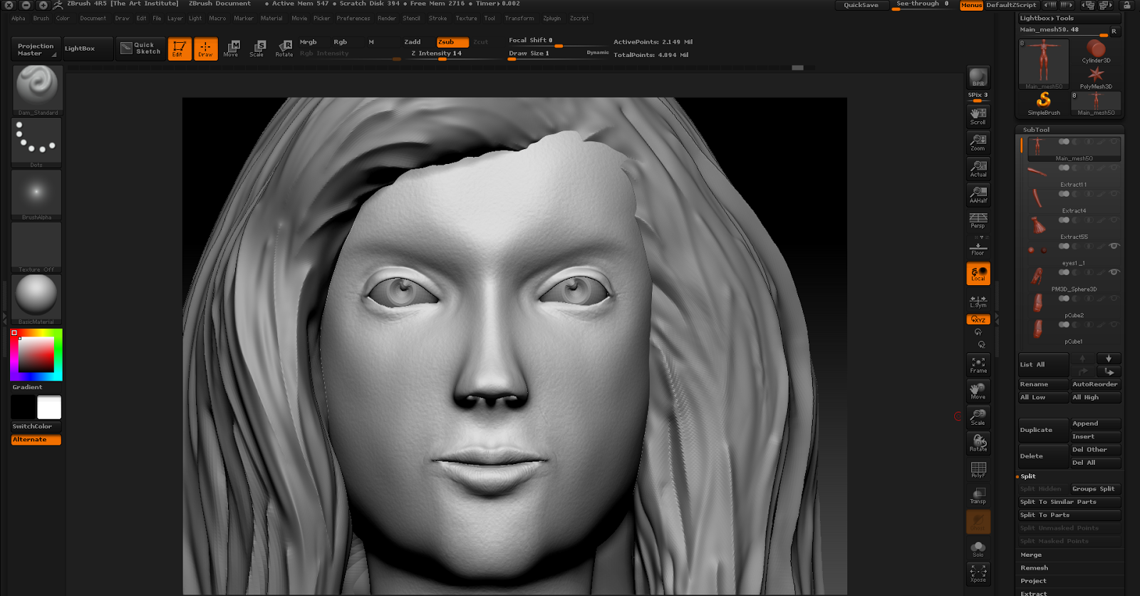 Character Modeling: Face Detail