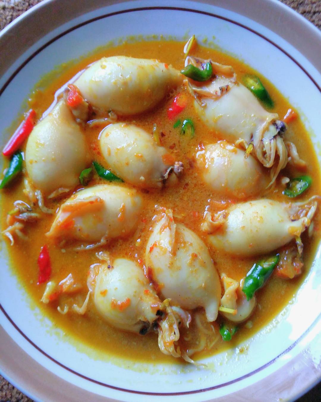 GULAI CUMI ISI TELUR PUYUH - Resep Masakan nusantara