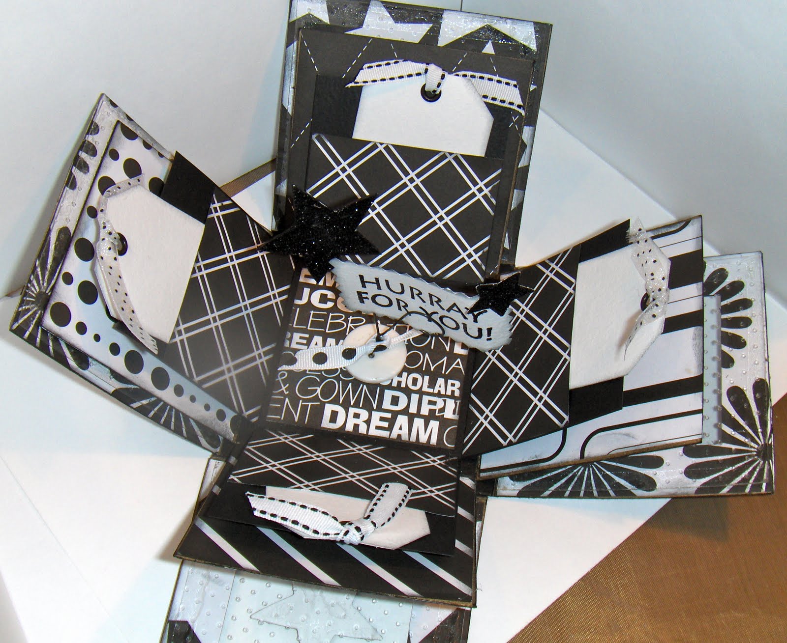 Artful Musings: Graduation Explosion Box Class