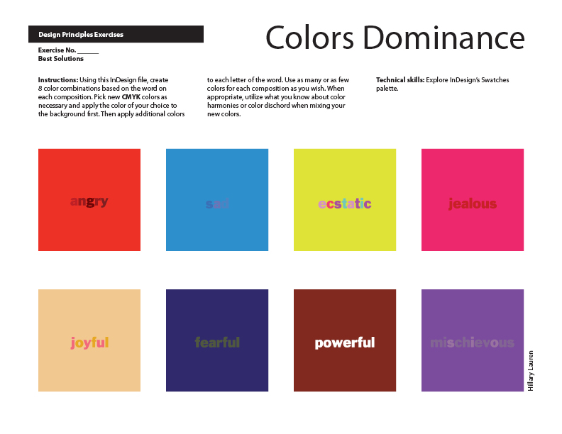 Sketchbook: Color music and dominance