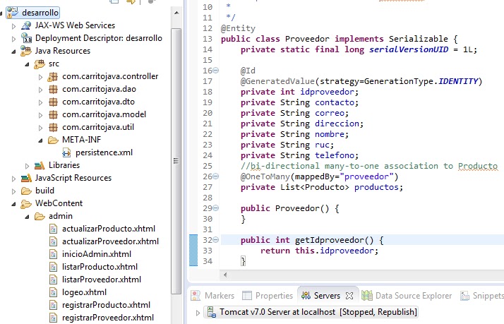 JAVA: JPA y JSF JAVA: JPA y JSF