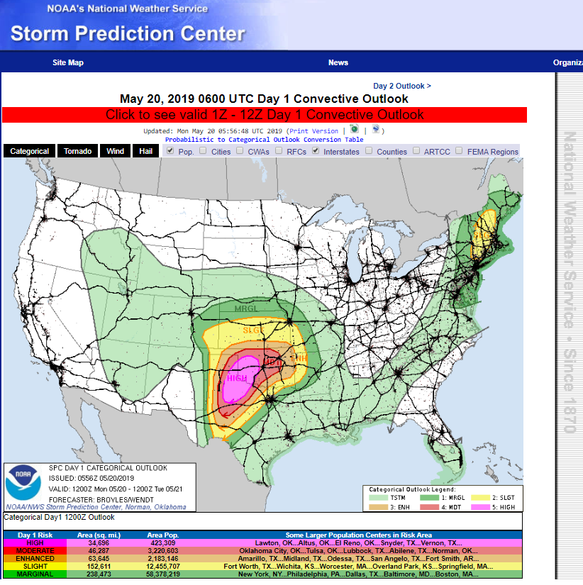 Severe T-Storm Watch #195 & High Risk Of A Tornado Outbreak Today!