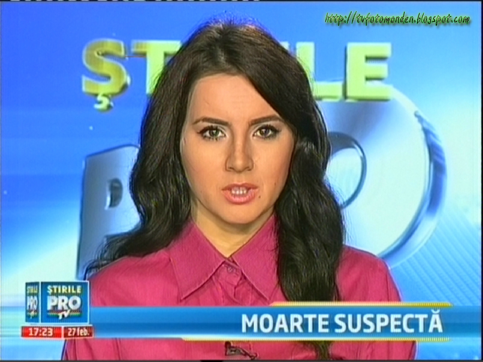 tv foto monden: Andreea Brasovean - corespondent PRO TV