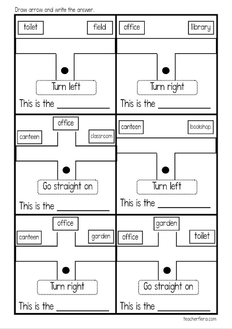 teacherfiera.com: DIRECTIONS YEAR 1 UNIT 4 ACTIVITIES