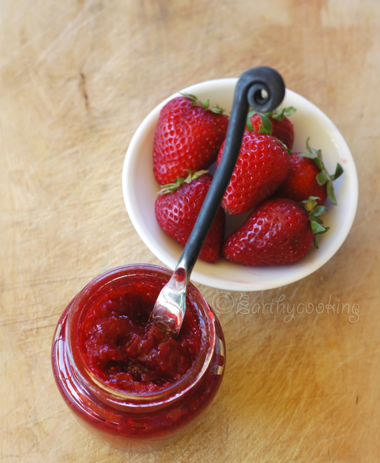 Earthycooking : Organic Strawberry Jam