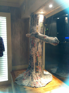 Marmalade Skies: Paper Mache Tree Window Display