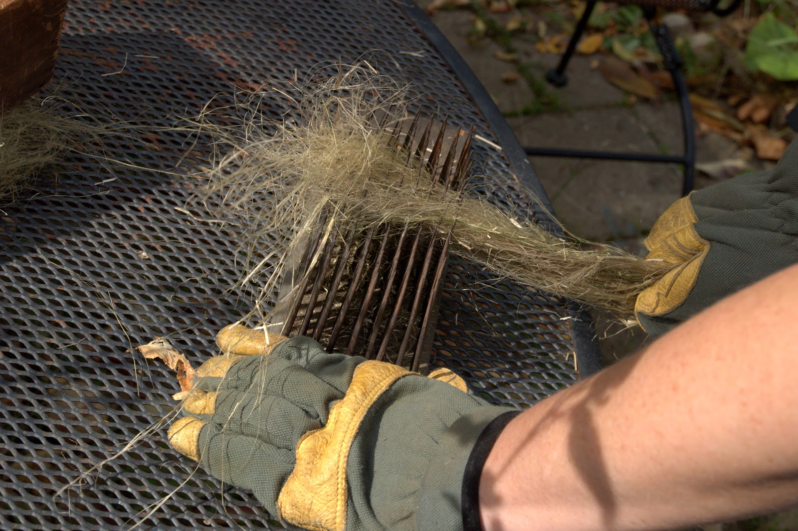 The Inconsequential Blogger: Flax to linen experiment - breaking ...