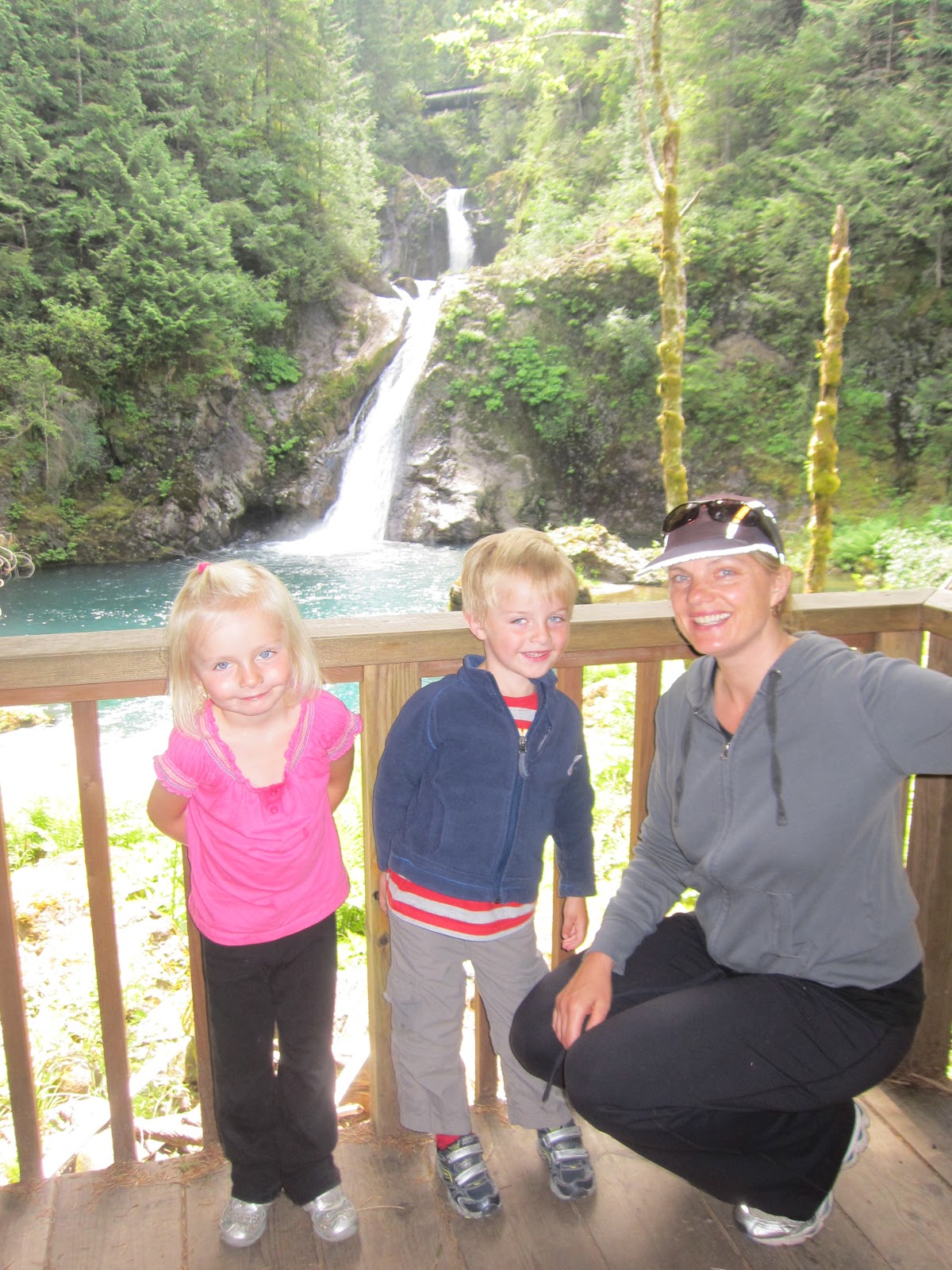 Max and Zoe: A waterfall and some skinny dipping