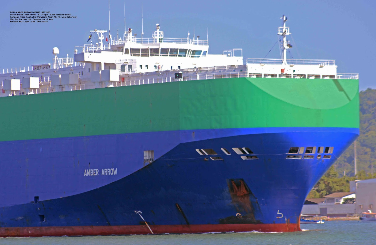 Santos Shiplovers: PCTC Amber Arrow / C6TM3 - Leaving Santos, bound to ...