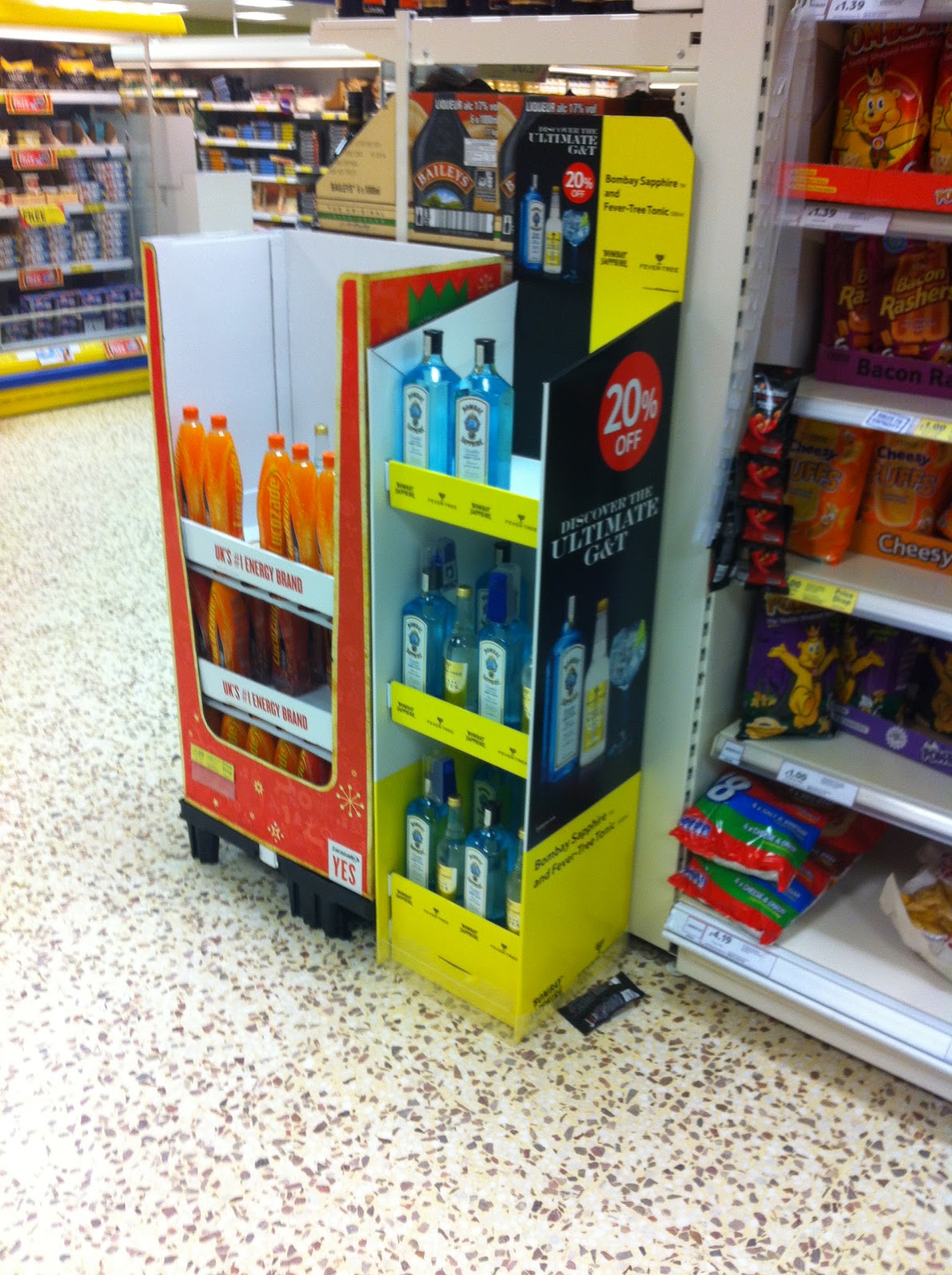 MESH IN-STORE INSPIRATION: Co-branded FSDU featuring Bombay Sapphire ...