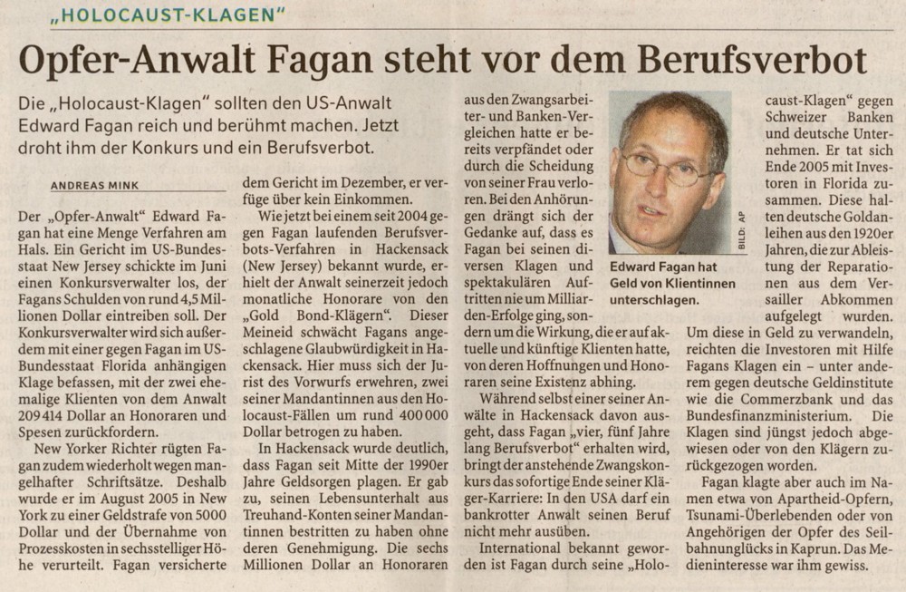 GTVRG TSUNAMI DISASTER 2004 DATABASE: ED FAGAN ET AL. CIVIL ACTION ...