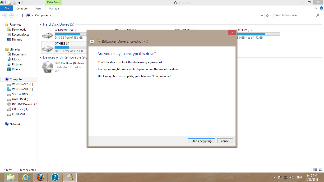 An Exciting Stuff: Password protect your drive using BitLocker Drive ...