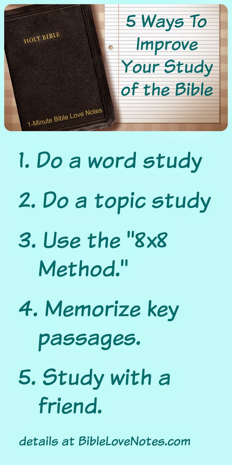 1 Minute Bible Love Notes 5 Ideas For Studying The Bible 1-minute-bible-love-notes-5-ideas-for-studying-the-bible