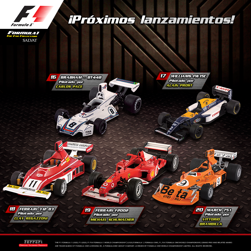 Fórmula 1 The car collection 1/43 (Salvat) en Argentina | Colecciones ...