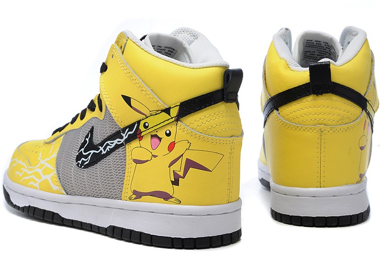 Pikachu Nike Dunks/Nike Dunk High Top Pikachu Pokemon Yellow