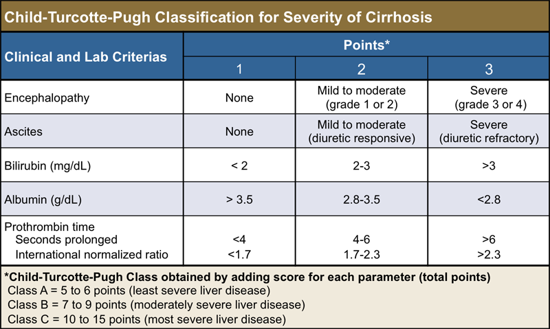 CLASIFICACION CHILD PUGH CIRROSIS PDF
