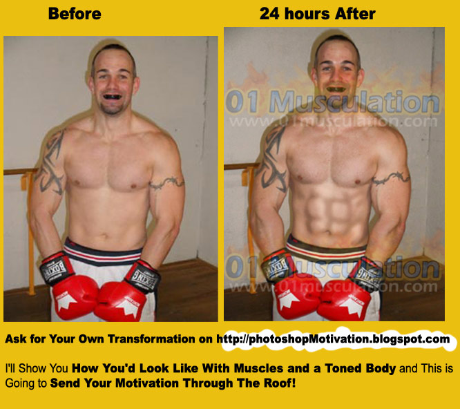 Photoshop Muscle and Fitness Motivation