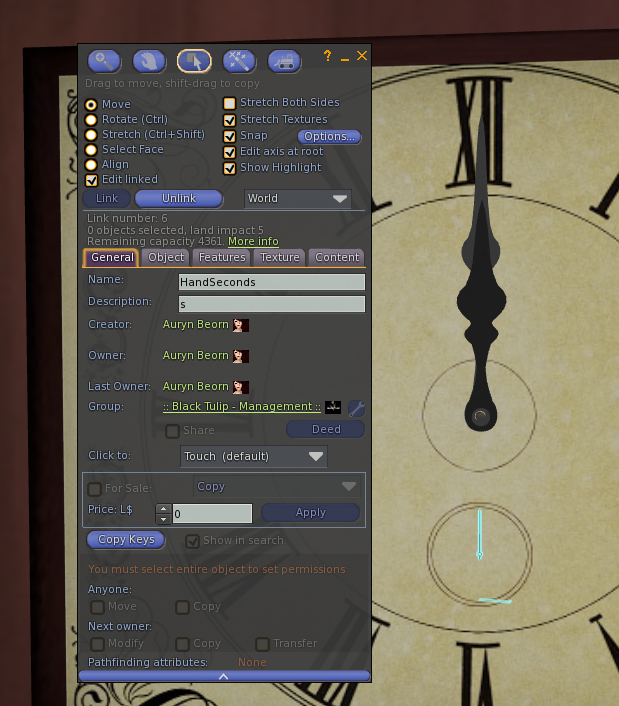 Black Tulip - Clock Scripts: Hands Tool