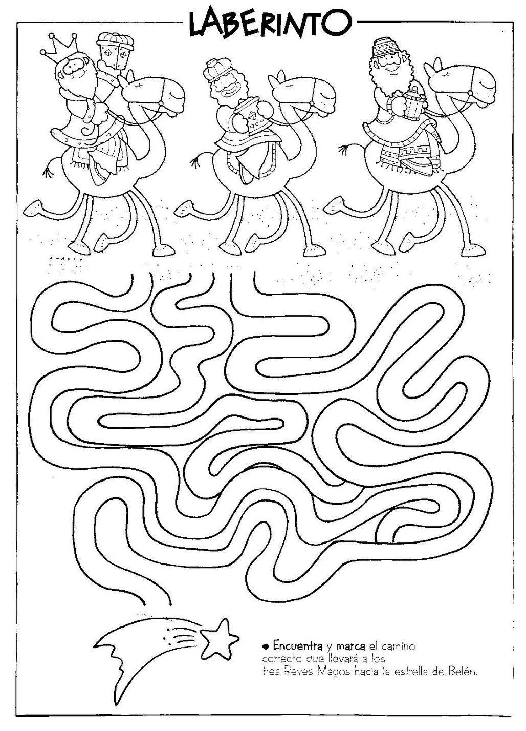 RECURSOS y ACTIVIDADES para Educación Infantil: Laberintos de Navidad