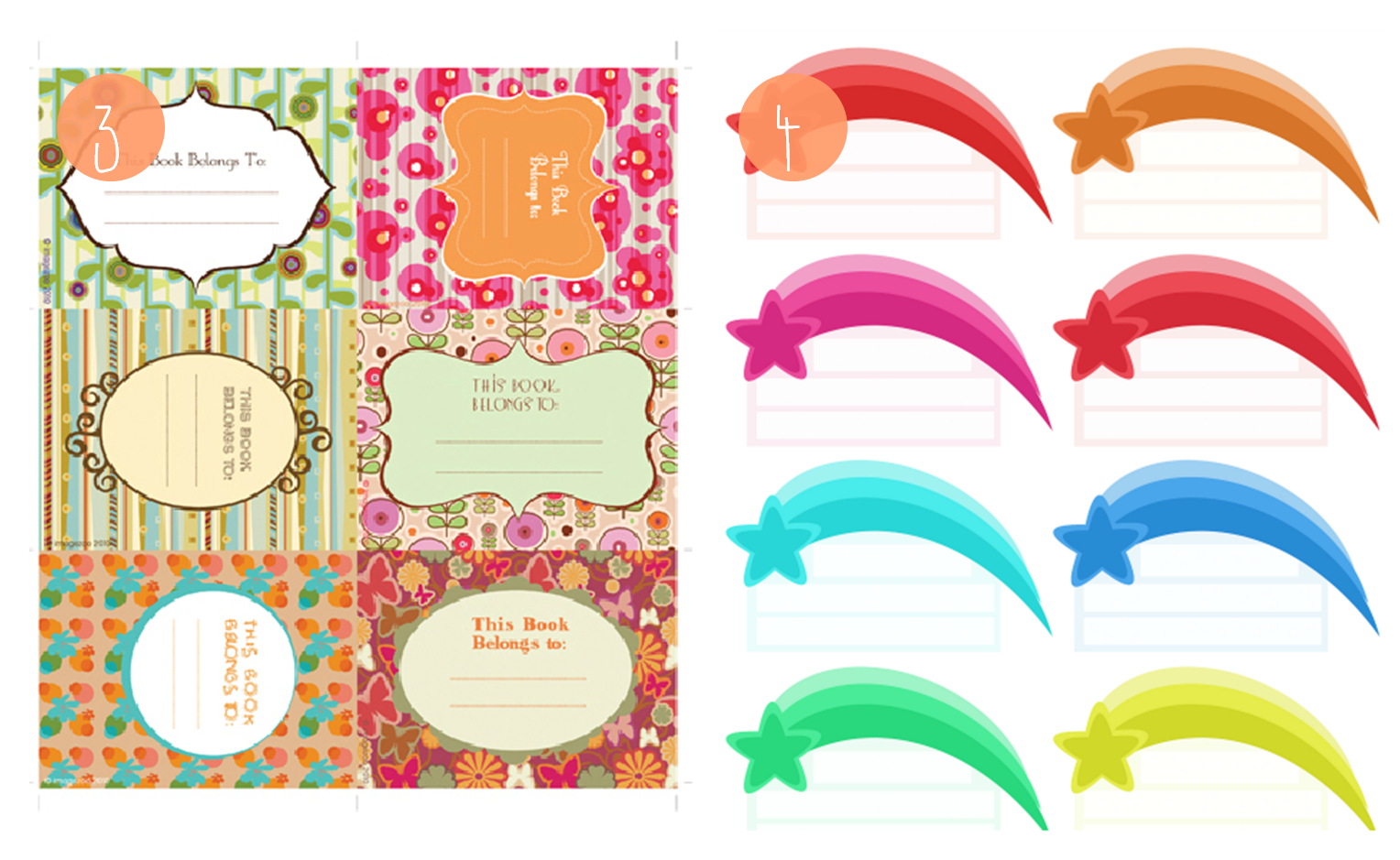 Creative Mindly: Etiquetas para libros listas para descargar e imprimir