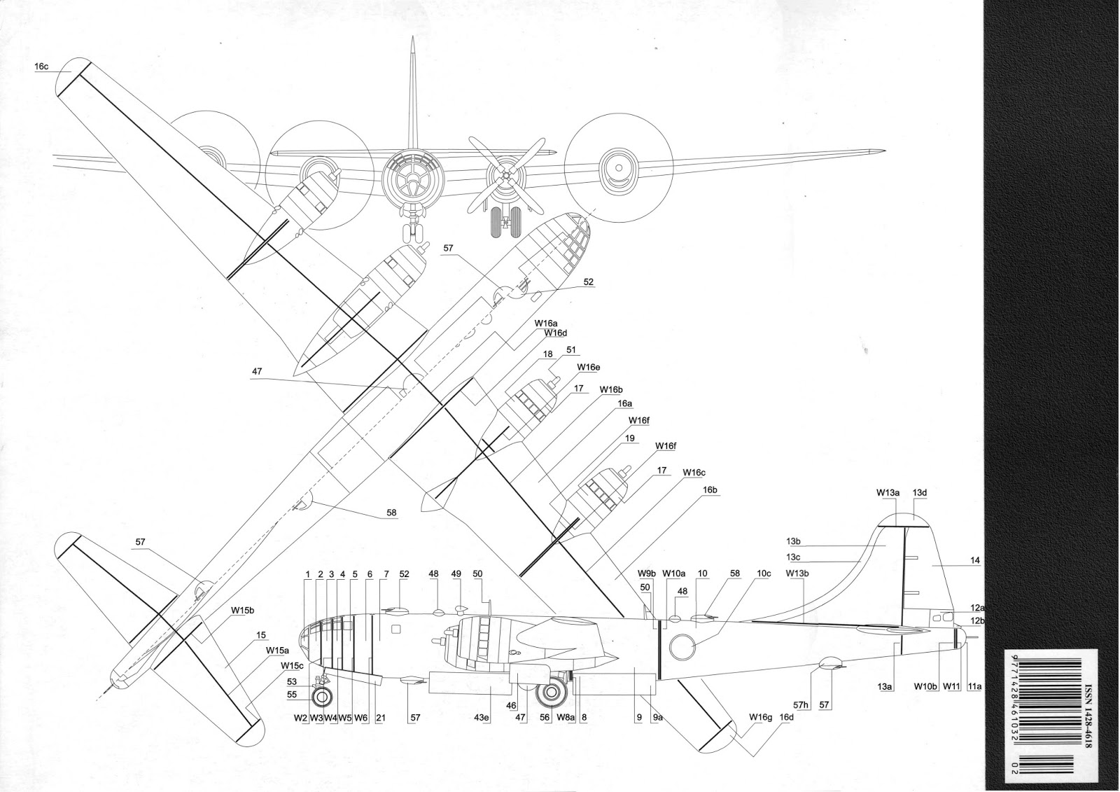 Paper Model Kapal Perang: B 29 SUPERFORTRESS