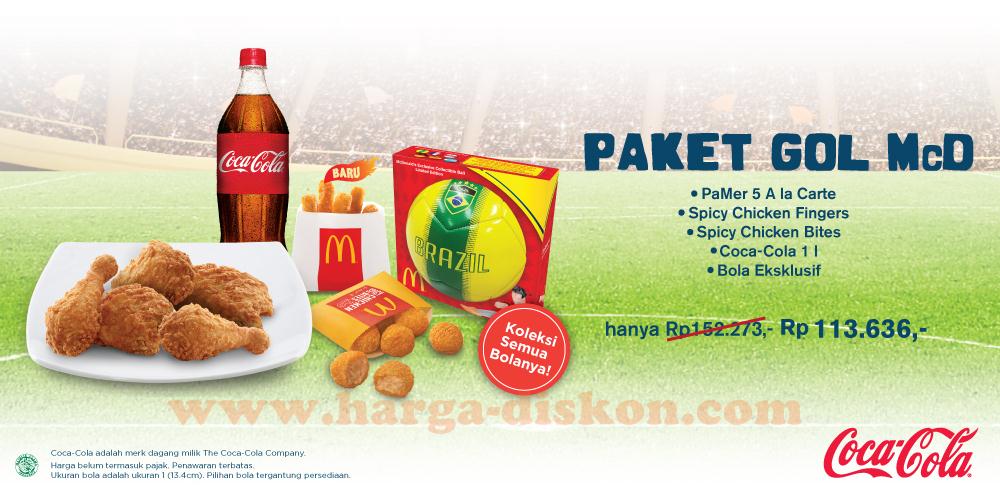 Promo McDONALDS Terbaru Paket Gol McD Hanya Rp113.636* (Harga normal ...